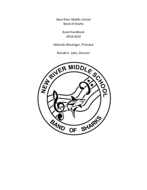 Fillable Online fl01803656 schoolwires New River Middle School Band of ...