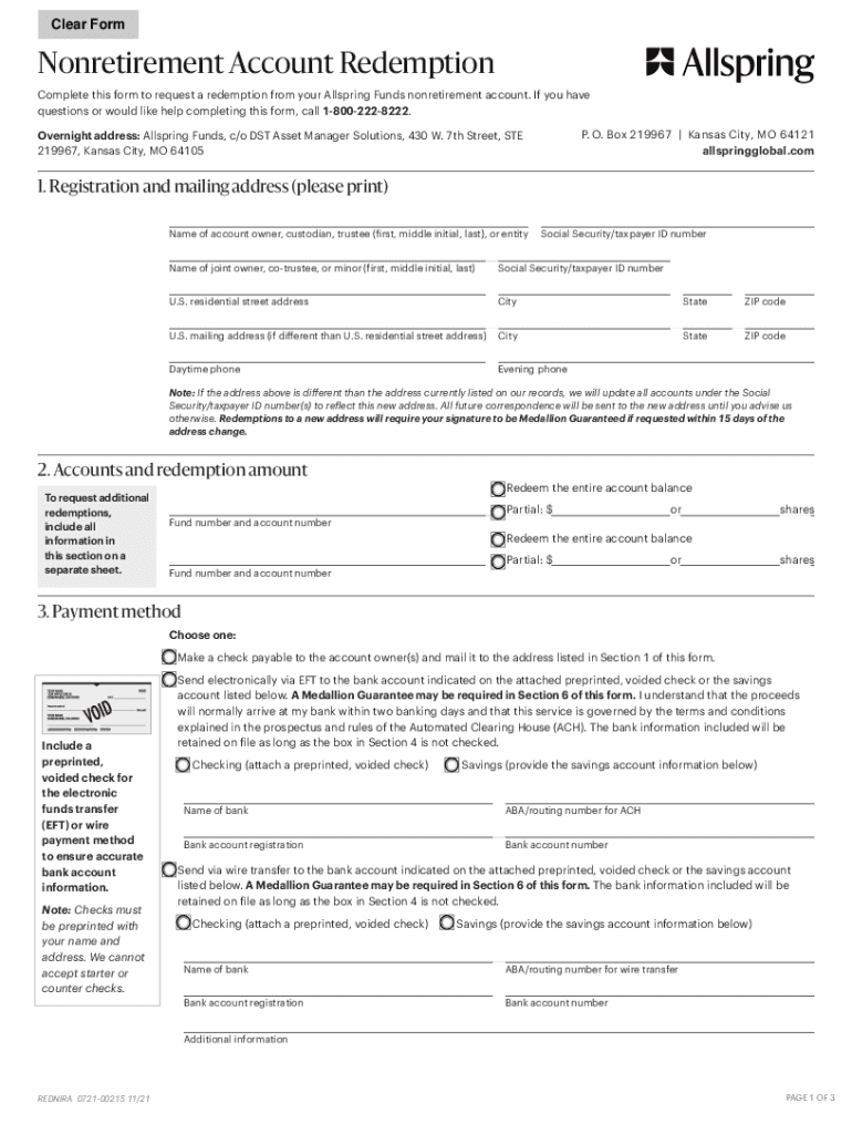 Fillable Online Redemption Request FormBlackRock Fax Email Print ...