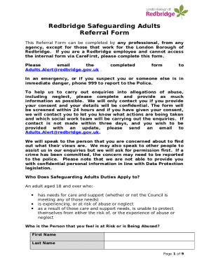 Redbridge Safeguarding Adults Referral - mylife redbridge gov Doc ...