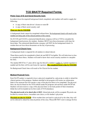 Fillable Online TCD BNATP Required Forms: - Technology Center of DuPage ...