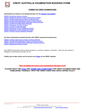 Fillable Online CREST :: Voucher prices & order forms - Pearson VUE Fax ...