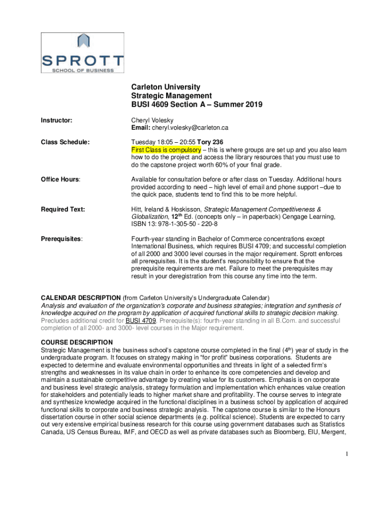 Fillable Online sprott carleton bus4609-summ2019.pdf - Carleton University Strategic ... Fax ...