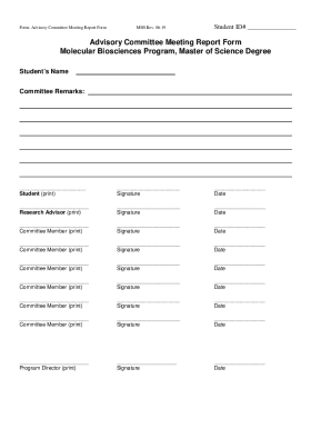Fillable Online Advisory Committee Forms & Info Fax Email Print - pdfFiller