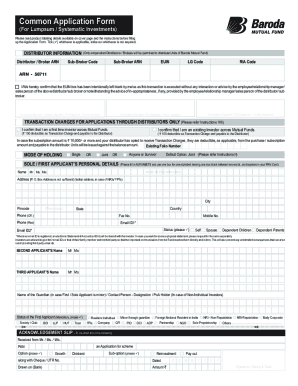Fillable Online utiitsl - common application form for lump sum ...