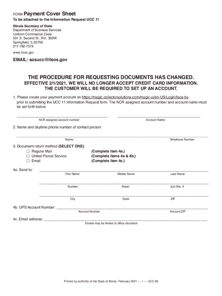 Fillable Online FORM Payment Cover Sheet Fax Email Print - pdfFiller