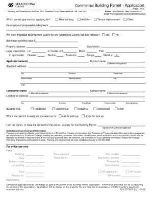 Fillable Online Commercial Building Permit - Application Fax Email Print - pdfFiller