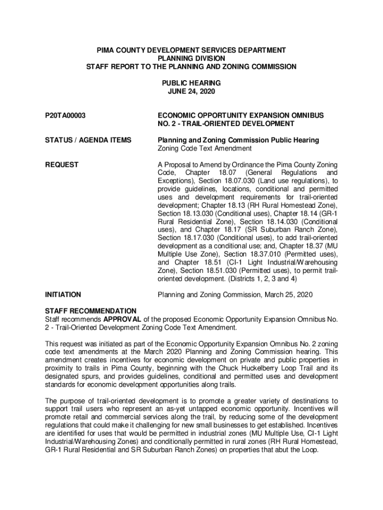 Fillable Online PIMA COUNTY DEVELOPMENT SERVICES DEPARTMENT Fax Email ...