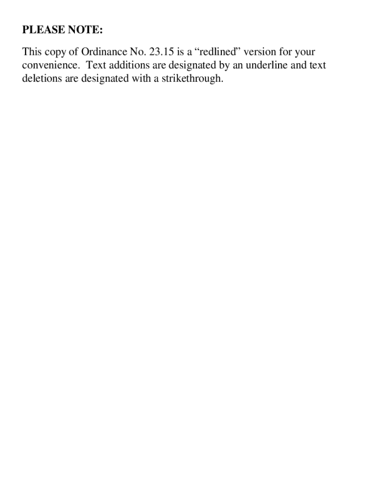 Fillable Online Ordinance No. 23.15 Amend Purchasing and Open Govt (2nd reading) (redlined) Fax ...