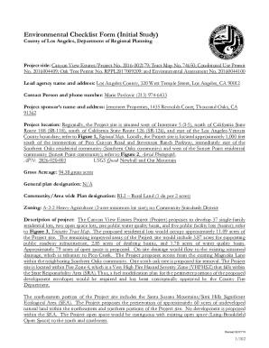 Fillable Online Environmental Checklist Form (Initial Study) - CA.gov ...