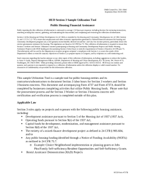 HUD Section 3 Sample Utilization Tool Public Housing ... Doc Template ...