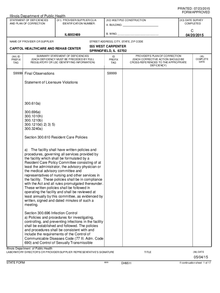 Fillable Online EXHIBIT 35 - STATEMENTS OF DEFICIENCY - CT.gov Fax ...