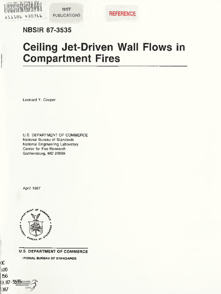 Fillable Online Ceiling jet-driven wall flows in compartment fires Fax ...