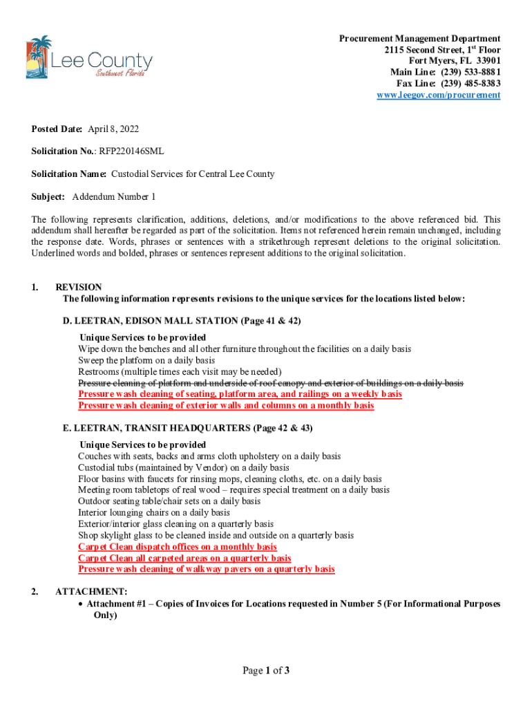 Fillable Online Procurement Management Department 2115 Second Street ... Fax Email Print - pdfFiller