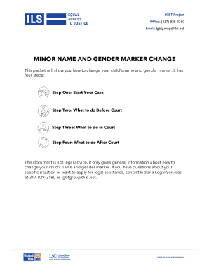 Fillable Online ADULT NAME CHANGE - Indiana Legal Services, Inc Fax ...