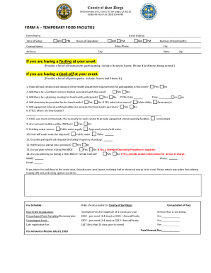 Fillable Online Application to Operate Temporary Food Service - Island ...