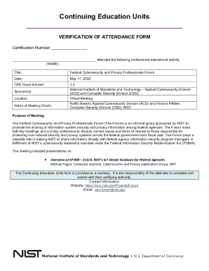 Fillable Online csrc nist Certificate in Information Privacy Fax Email ...