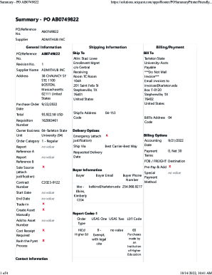 Fillable Online Units 456: PO Summary Overview Fax Email Print - pdfFiller