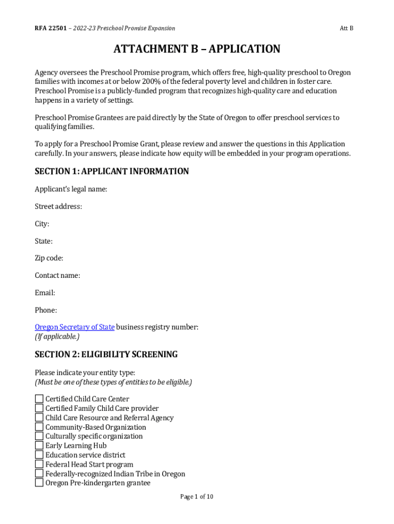 Fillable Online Free preschool delayed for thousands of Oregon children ...