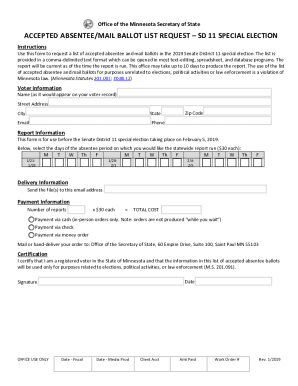 Fillable Online Accepted Absentee/Mail Ballot List Request - Anoka ...