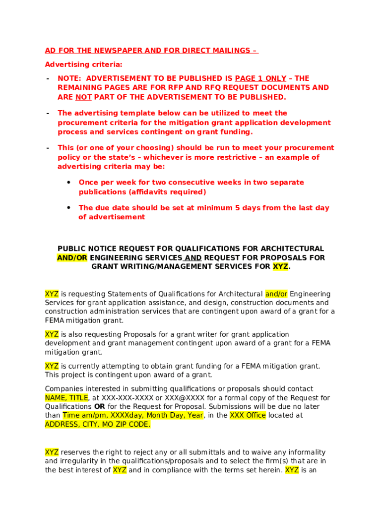 Advertisement-RFP-RFQ Combined Template - sema dps mo Doc Template ...
