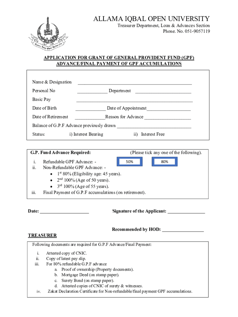 Fillable Online Prof Dr Syed Muhammad Amir ShahEducation For All - AIOU Fax Email Print - pdfFiller
