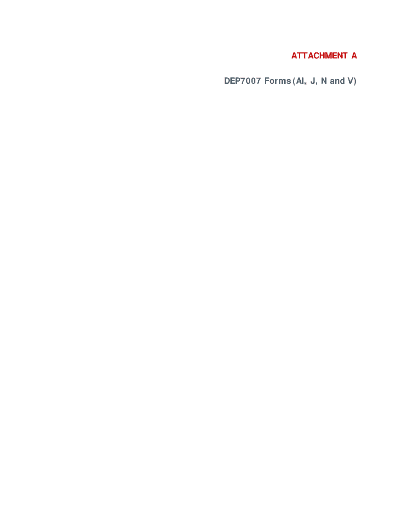 Fillable Online eec ky ATTACHMENT A DEP7007 Forms (AI, J, N and V) Fax ...