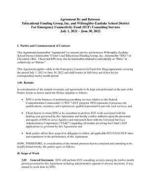 Fillable Online Agreement By and Between Educational ... - BoardDocs ...