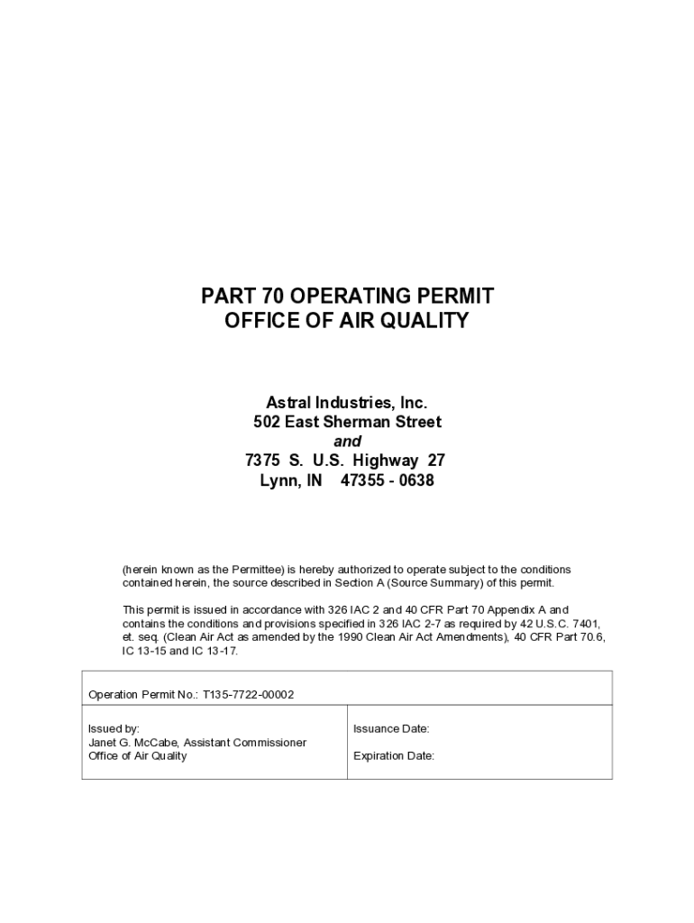 Fillable Online permits air idem in Addendum #1 Request for Proposals ...