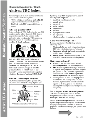 Fillable Online Active TB Disease (Bosnian/Serbian/Croatian ...