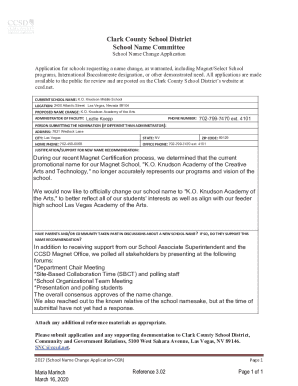 Fillable Online School Name Change Application Fax Email Print - pdfFiller