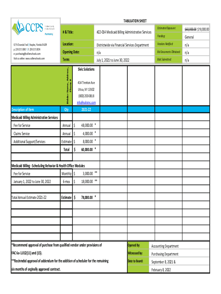 Fillable Online Tabulation Sheet - Fill Online, Printable, Fillable ...