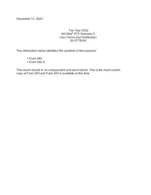 Fillable Online About Form 943, Employer's Annual Federal Tax Return ...