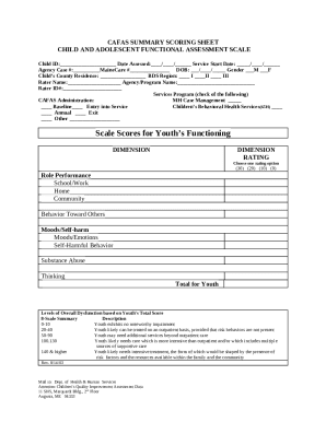 Cafas Scoring Sheet - Fill Online, Printable, , Blank Doc Template ...