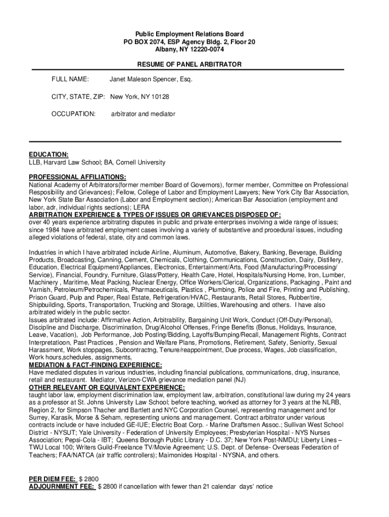 Fillable Online perb ny Fillable Online perb ny Mattye Gandel - Public ...