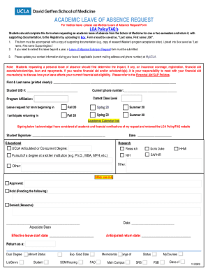 Fillable Online Request a Medical Leave of Absence (MLOA) Fax Email ...