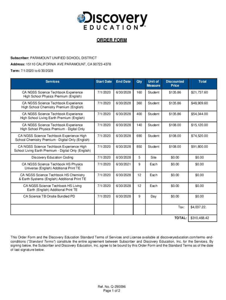 Fillable Online Request Transcripts and RecordsStudentsParamount ...