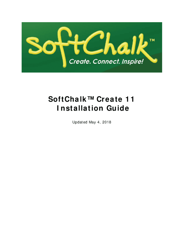 Fillable Online SoftChalk Create 11 Installation Guide Fax Email Print ...