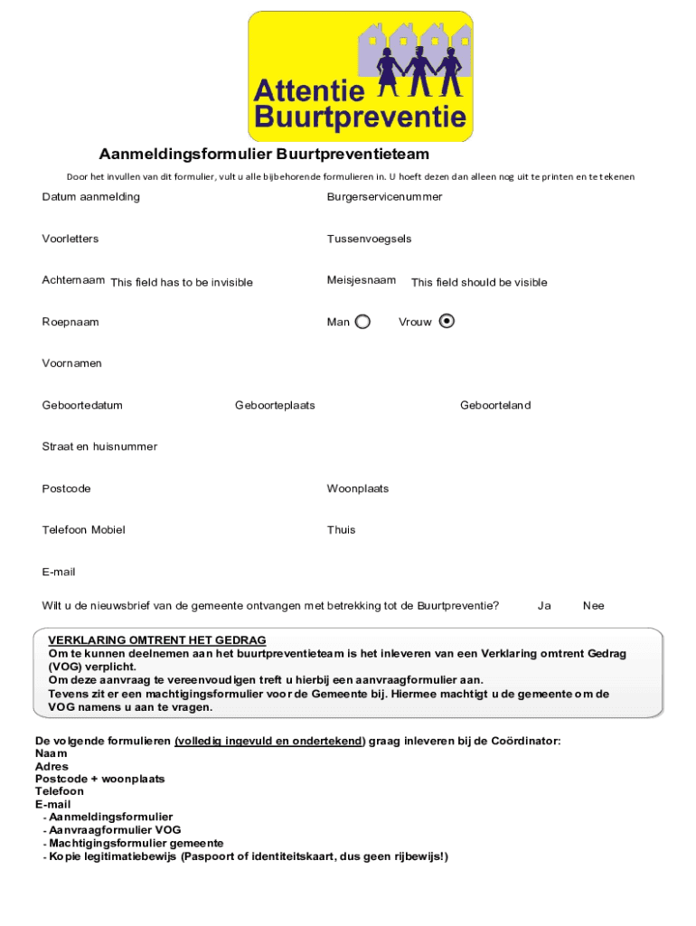 Fillable Online Door het invullen van dit formulier, vult u alle ...