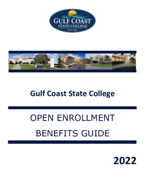 Fillable Online Benefit Summary - Gulf Coast State College Fax Email ...