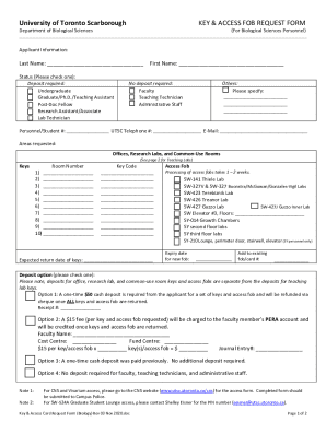 Fillable Online Key & Access Fob Request Form Fax Email Print - pdfFiller