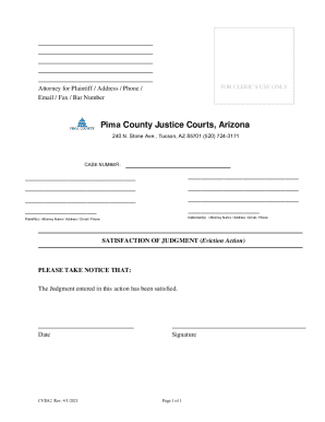 Fillable Online Civil Enforcement - Pima County Sheriff's Department ...