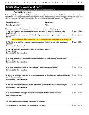 Fillable Online Department Head/Program Director Approval Form Fax ...