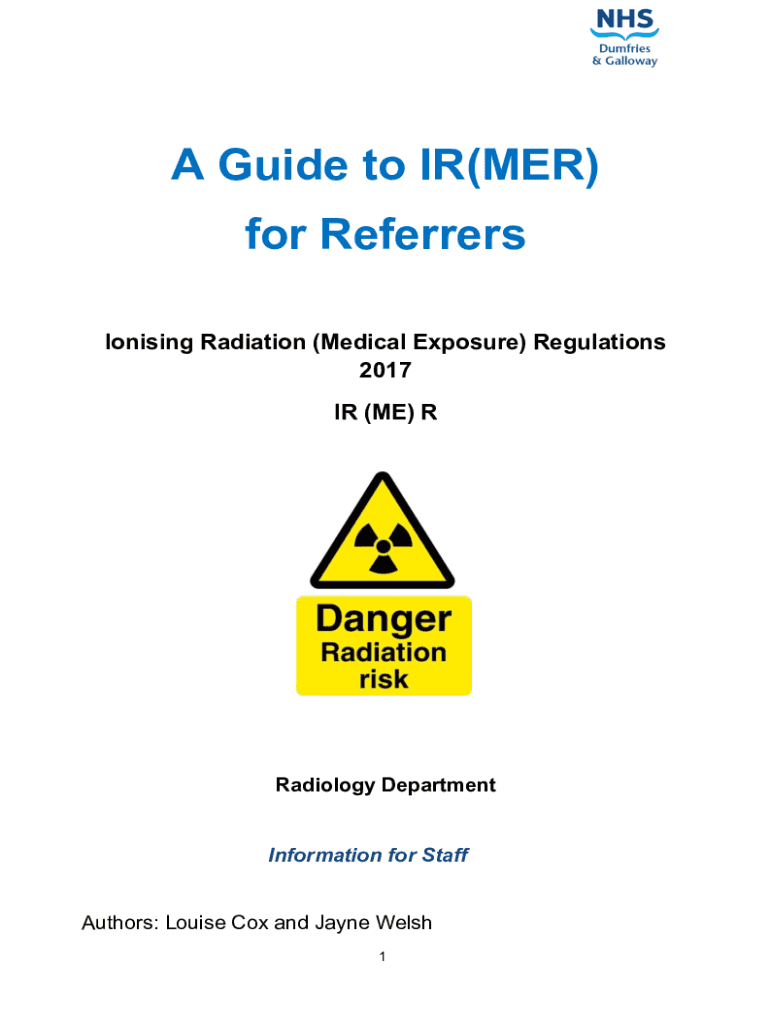 Fillable Online Ionising Radiation (Medical Exposure) Regulations ...