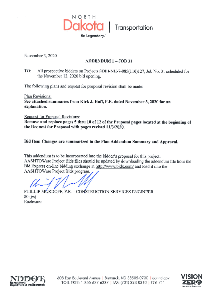 Fillable Online plan addendum summary and approval Fax Email Print ...