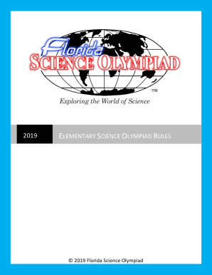 Fillable Online science fau Elementary Science Olympiad Rules Fax Email ...