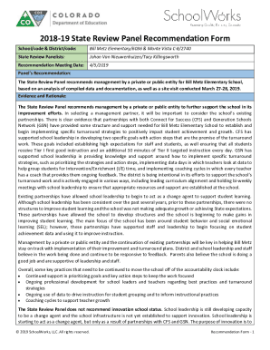 Fillable Online 2018-19 State Review Panel Recommendation Form Fax ...