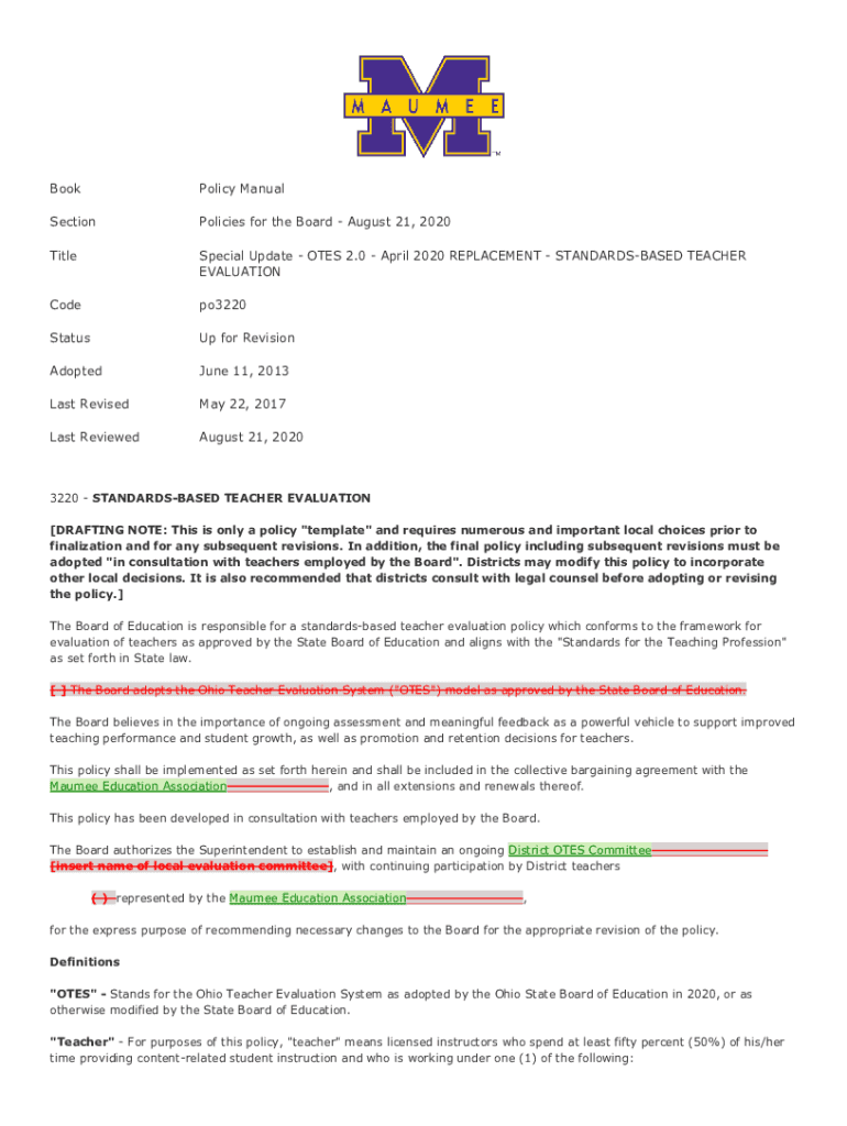 Fillable Online Indiana Teacher Effectiveness Rubric 3.0 - IN.gov Fax Email Print - pdfFiller
