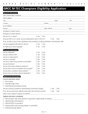Fillable Online GRCC Residency Review Form Fax Email Print - pdfFiller