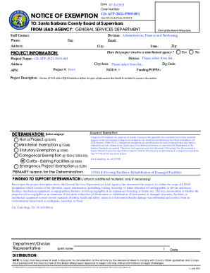 Fillable Online NOTICE OF EXEMPTION - Adobe Support Community Fax Email ...