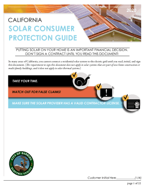 Fillable Online SOLAR CONSUMER PROTECTION GUIDE Fax Email Print - pdfFiller
